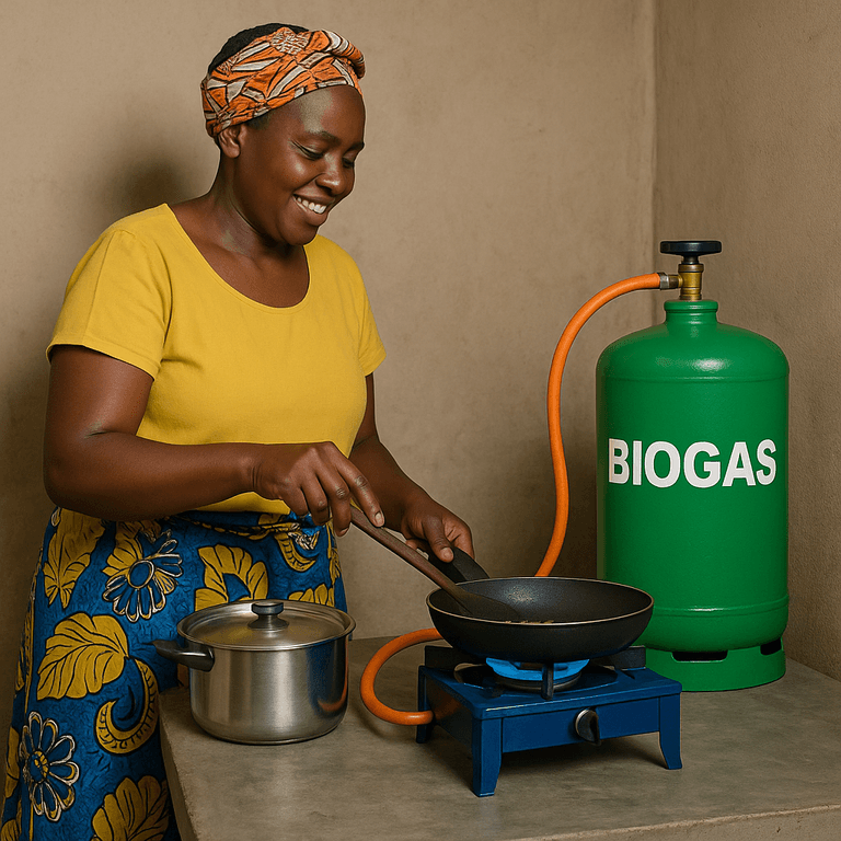 Ibaze biogaz iva ku mase y'inka ariyo ikoreshwa mu guteka?